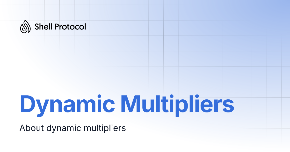 Dynamic Multipliers | Shell Protocol Wiki