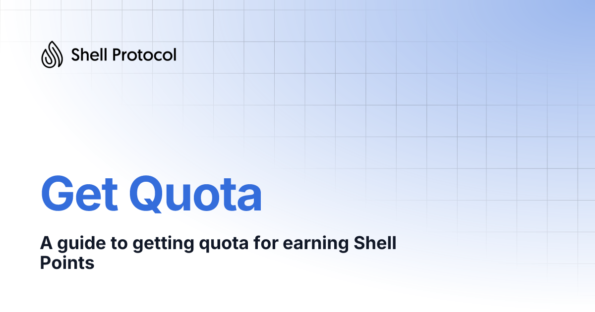 Get Quota | Shell Protocol Wiki