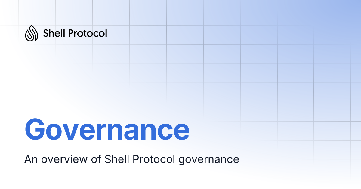 Governance | Shell Protocol Wiki