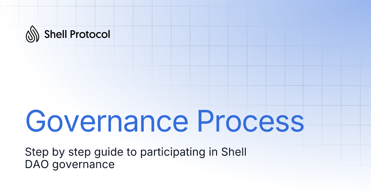 Governance Process | Shell Protocol Wiki